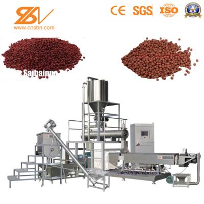 China SLG135 Twin Screw Fish Feed Extruder 4500-5000 kg/h Floating Fish Food Making Machine for sale