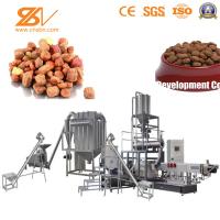 China Stainless Steel Pet Food Production Line 140-1000kg/h with Twin Screw Extruder and 9 Patents for sale