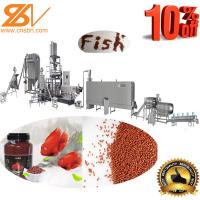 China Industrial Fish Feed Extruder Processing Line 380V/50Hz with 120-1000KG/H Capacity and 70-280KW Power for sale