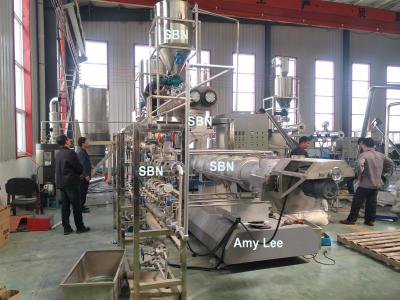 China Automatic Cat Food Making Machine 1 Ton/Hour Capacity with 380V Power and Stainless Steel Construction for sale