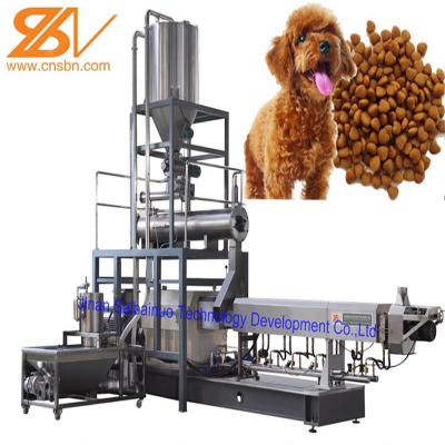 China Industrial Pet Food Extruder Production Line 100kg/h to 6t/h Capacity with Twin Screw Design for sale