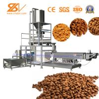 China Fully Automatic Dry Dog Food Processing Line 120-150 kg/h Pet Extruded Food Machine for sale
