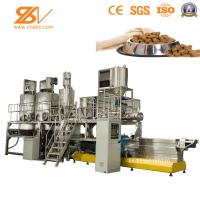China Twin-Screw Dry Wet Dog Pet Food Extruder Machine 100-2000kg/h Output with 22-90KW Motor Power for sale