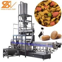 China Twin-Screw Pet Food Extruder Machine with Siemens Motor & Stainless Steel Construction for Automated Snack Production for sale