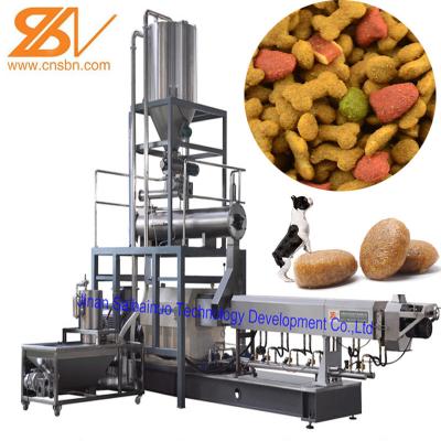 China Twin-Screw Pet Food Extruder Machine with Siemens Motor & Stainless Steel Construction for Automated Snack Production for sale