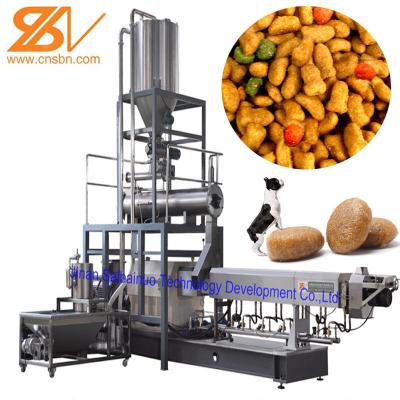 China 100kg/H to 6t/H Dry Kibble Dog Food Extruder Production Line with 95KW-280KW Power Range for sale