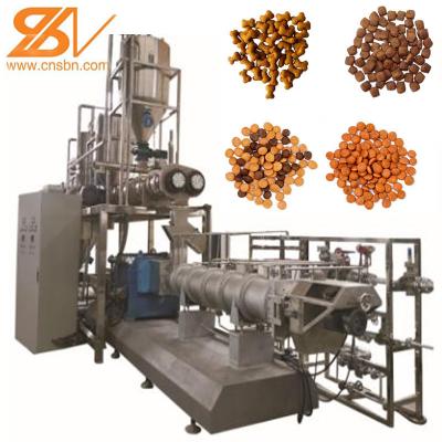 China 2-3t/H Double Screw Pet Food Extruder Machine for Dog Cat Fish Shrimp Bird Feed Production for sale