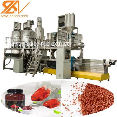 China Stainless Steel Aquatic Fish Feed Processing Machine 65-250KW with 150-1000KG/H Output Capacity for sale
