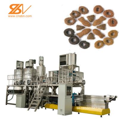 China Twin-Screw Dog Food Pellet Machine 150-5000 Kg/h Capacity with Schneider Inverter and Siemens Motor for sale