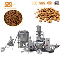 China Double Screw Dry Pet Food Extruder Machine - Industrial Animal Feed Pellet Production Equipment with 1-Year Warranty for sale