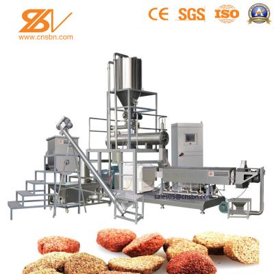China Twin-Screw Fish Feed Extruder Machine 65-250KW with 120-1000KG/H Production Capacity for sale