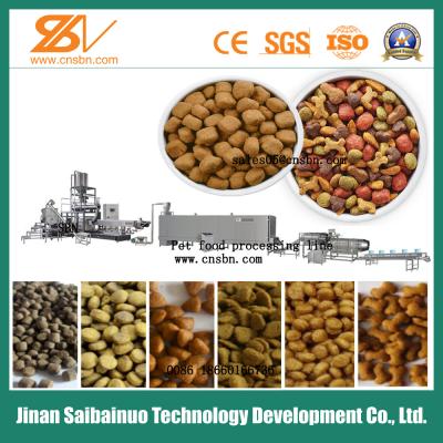 China Pet Food Extruder Machine 140-160kg/h Twin Screw Fish Feed Processing Line for sale