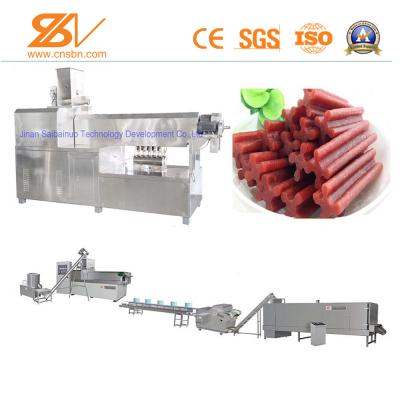China BV Certified Animal Kibble Food Pet Treat Machine Extruder Equipment with Single/Double Color Processing Lines for sale