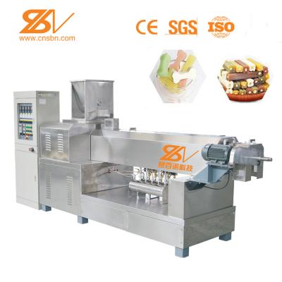 China Pet Chew Snack Extruder Machine Production Line - 100-200kg/h Capacity with 47.25kW Power for sale