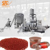 China Continuous Floating Fish Feed Pellet Machine - 140-1000kg/h Capacity, 75-180kW Power, Stainless Steel Construction for sale