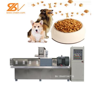 China Industrial Cat Food Pellet Machine 200-250kg/h Automatic Pet Food Extruder for sale