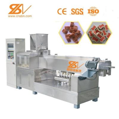 China Industrial Dog Treat Making Machine - 100KG/H to 300KG/H Pet Food Extruder Equipment with Custom Molds for sale
