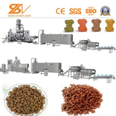 China Pet Food Extruder Machine 140-600kg/h Twin Screw Extruder for Dog Cat Fish Feed Processing for sale