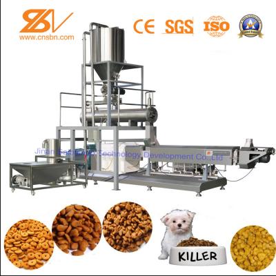 China Automatic Pet Food Extruder Machine 140-1000kg/h Capacity for Dog Cat Fish Feed Production for sale