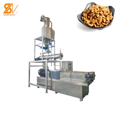 China Stainless Steel Dry Extruded Dog Food Production Line 110kw 250-400kg/h for sale