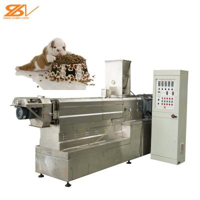 China Automatic Kibble Dog Food Making Machine 380V 50Hz 120-150kg/h Pet Food Extruder for sale