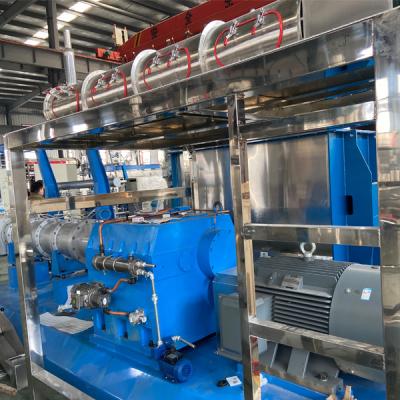 China 600kg/h Dry Type Floating Fish Feed Pellet Extruder Machine with 380V Power and Stainless Steel Construction for sale
