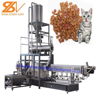 China Stainless Steel Twin-Screw Pet Food Extruder Machine 120-2500 kg/h Capacity with 52-380 kW Power for sale