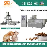 China Automatic Pet Food Making Machine 100kg/h-6t/h Production Capacity with 76-280Kw Power Range for sale