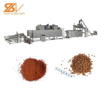 China SUS201 1-2 TPH Floating Fish Feed Production Line 200-260 kg/h for Aquaculture for sale