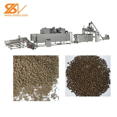 China 4TPH 5TPH Floating Fish Feed Extruder Machine With Double Screw for sale