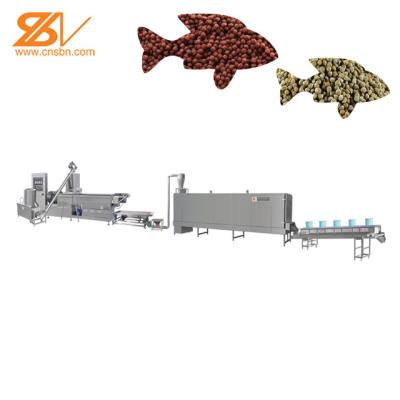 China Double Screw Fish Feed Extruder 160kg/h Animal Feed Pellet Production Line for sale