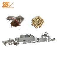 China 1-2 Tons Per Hour Dog Food Production Line with 2-12mm Pellet Size and 60-180KW Power Range for sale