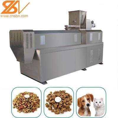 China 200-260kg/H Dry Pet Food Extruder Machine with 75-150kW Power and Stainless Steel Construction for sale