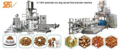 China 0.1-6t/h Puffed Dry Pet Dog Food Pellet Production Plant 380V 50Hz for sale