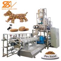 China Fully Automatic 500kg/h Pet Food Production Line with SUS304 Stainless Steel Construction for sale