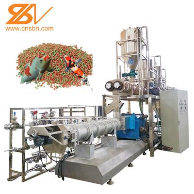 China SAIBAINUO Automatic Fish Feed Extruder Machine 140-1000kg/h Stainless Steel Pellet Making for sale