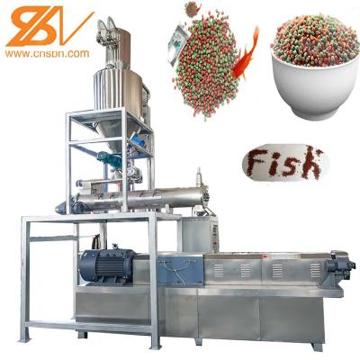 China Double Screw Fish Feed Making Pet Food Processing Machinery 201 Staineless for sale