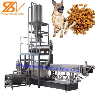 China Industrial Automatic Wet Dry Pet Dog Cat Food Extruder 100-2000kg/hr 380V for sale
