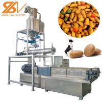 China Pufffed Twin Screw Extruder Wet Pet Dog Cat Food Processing Plant 140-260kg/h for sale