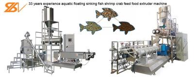 China Industrial Floating Sinking Fish Feed Making Machine 150-1000kg/h Pet Food Processing Line for sale