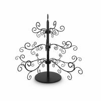 China Desk Wrought Iron Ornaments Display Tree Christmas Metal Ornament Rack for Office Decoration for sale
