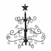 China Desk Wrought Iron Ornaments Display Tree Christmas Metal Ornament Rack for Office Decoration for sale
