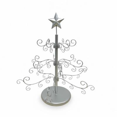 China 2 Feet Silver Christmas Tree Rust Resistant For Office Decorations Holiday Retail / Event Spaces for sale