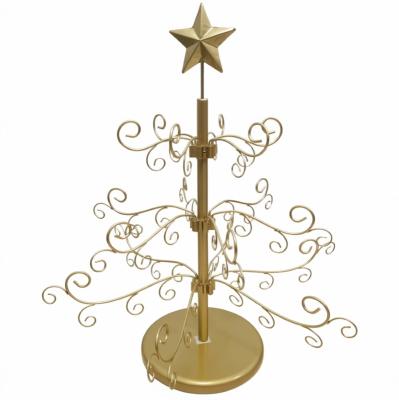 China 2 Foot Golden Iron Tree Metal Tree Sculpture For Exhibition Booths / Office Interiors for sale