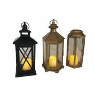 China Round Decorative Metal Lantern Matte Finish Elegant Outdoor Indoor Lighting Fixture for Garden Patio and Home Decoration for sale