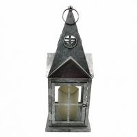 China Round Decorative Metal Lantern Matte Finish Elegant Outdoor Indoor Lighting Fixture for Garden Patio and Home Decoration for sale