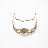 China Gloden Plating Finish Metal Halloween Wearing Cap for Festivals Events for sale