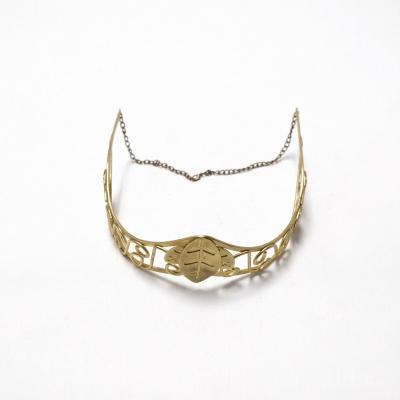China Gloden Plating Finish Metal Halloween Wearing Cap for Festivals Events for sale
