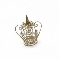 China Festivals Metal Wire Crown Golden Powder Finish for Christmas Halloween Events for sale