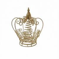 China Festivals Metal Wire Crown Golden Powder Finish for Christmas Halloween Events for sale